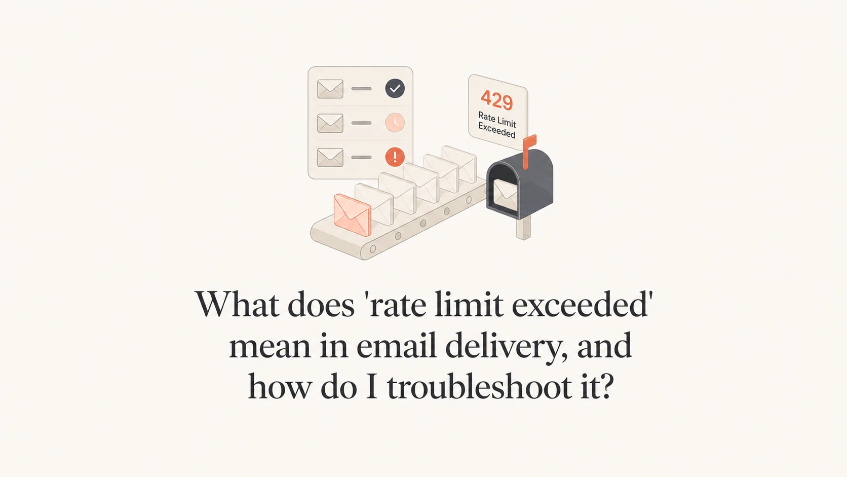 What does 'rate limit exceeded' mean in email delivery, and how do I ...